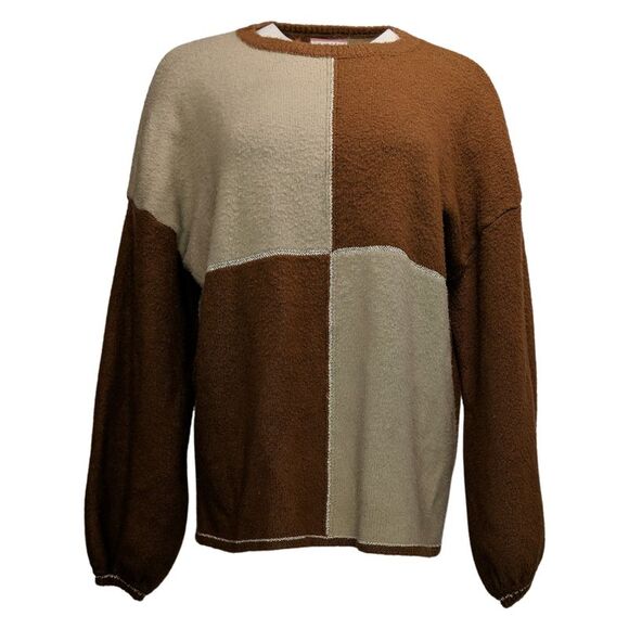 ANDREE BY UNIT | Sweaters | Andree By Unit Color Block Mocha Sweater ...